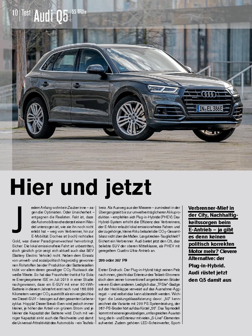Test Audi Q5 55 TFSIe Delius Klasing SHOP